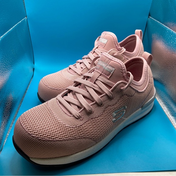 Skechers | Shoes | Skechers Womens Bulkin Balran 8033 Pink Steel Toe ...